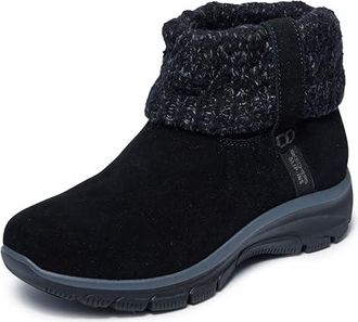 Skechers Chaussures à enfiler en daim pour femme Easy Going - Cozy Weather 2, noir, 38 EU