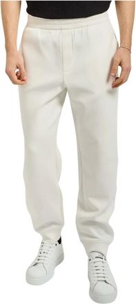 A|X Armani Exchange Homme, Pantalons, Blanc, Taille: 2XL Pantalon de jogging en tissu contrecoll&eacute;