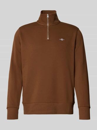 GANT Sweatshirt mit Stehkragen und Rei&szlig;verschluss