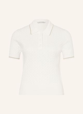 Lacoste Strick-Poloshirt weiss