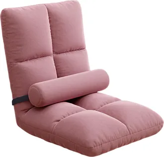 Generic Verstellbarer Bodenstuhl mit R&uuml;ckenst&uuml;tze - leichte tragbare Faule R&uuml;ckenlehne f&uuml;r Zuhause Erker, perfekt zum Spielen, Lesen, Meditation und Entspannu