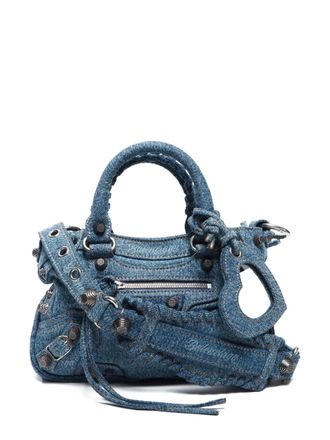 Balenciaga petit sac porté épaule Neo Cagole (années 2010-2020) - Bleu