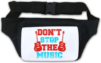Generic Dont Stop The Music Gürteltasche, Weiß