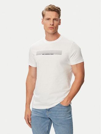 Karl Lagerfeld T-Shirt B3M17001 Wei&szlig; Slim Fit