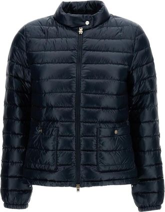 Herno Femme, Vestes, Bleu, Taille: 40 FR Doudoune &agrave; Col Montant