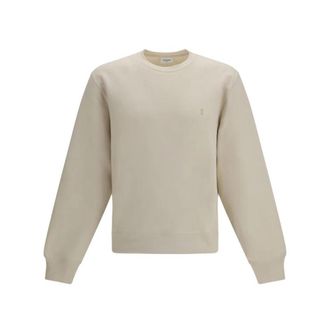 Saint Laurent Cassandre Sweatshirt - - Sweatshirts & Hoodies - Herren - Beige - 2XL