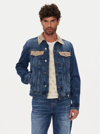 Guess Jeansjacke M5YXN1 D5KT3 Dunkelblau Regular Fit