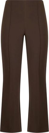 Vince Femme, Pantalons, Brun, Taille: 42 FR Mid Rise Pintuck Crop Flare Pant