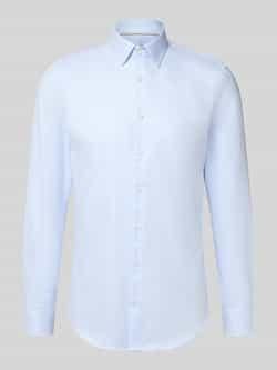 Jake*s Slim Fit Businesshemd aus Baumwolle mit Kentkragen
