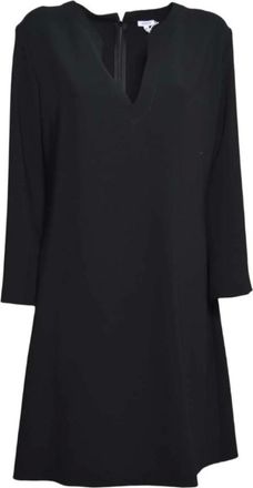 Aspesi Femme, Robes, Noir, Taille: 36 FR Long Crepe Cady Dress