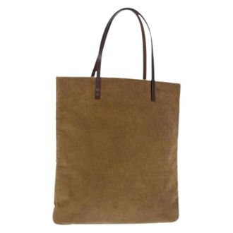 Fendi Pre-owned Corduroy Tote Bag - - Pre-owned - Damen - Braun - ONE SIZE