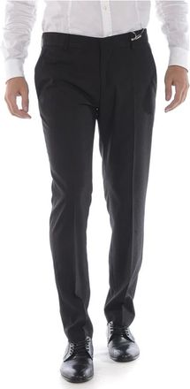 Daniele Alessandrini Homme, Pantalons, Noir, Taille: M Pantalone Slimato