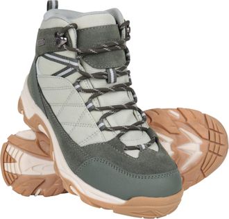Mountain Warehouse Rapid Wasserdichte Stiefel für Damen - Obermaterial aus Wildleder und Mesh, strapazierfähige Damen-Wanderstiefel, Gummisohle - Für Reisen, Camping Hel