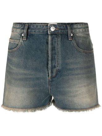 Isabel Marant Lesia Jeans-Shorts - Blau