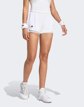 adidas adidas Performance - Tennis Climacool - Short de match 2-en-1 - Blanc