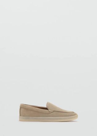 Mango Chaussures cuir su&egrave;de sable - Homme - 39 - MANGO MAN