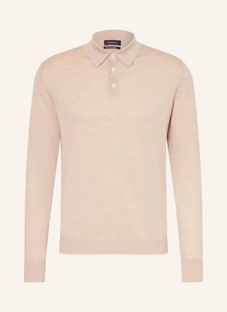 Strokesman's Strokesmans Strick-Poloshirt Aus Merinowolle beige