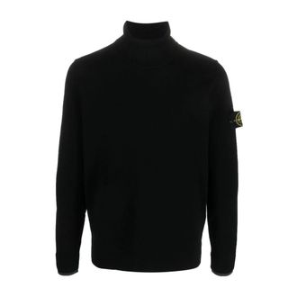 Stone Island Herren, Strickwaren, Schwarzk, LGr&ouml;&szlig;e