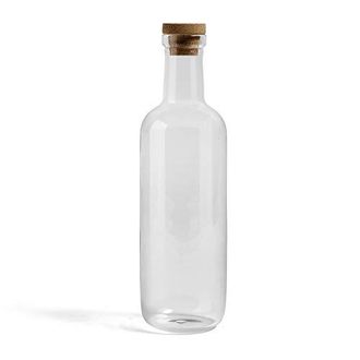HAY Glasflasche Trinkflasche mit Korken aus Glas in der Farbe Transparent 1,5l, Ma&szlig;e: ca.34cm x 10,5cm, 506443