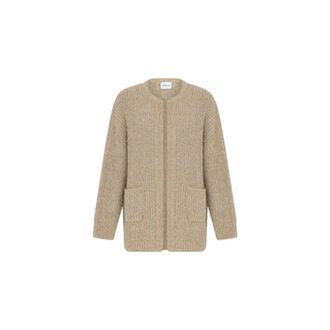 Marella Lurex Cardigan - - Knitwear - Damen - Gelb - L