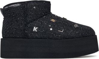Karl Lagerfeld Schneeschuhe Thermo Charms & Studs KL48524B Schwarz