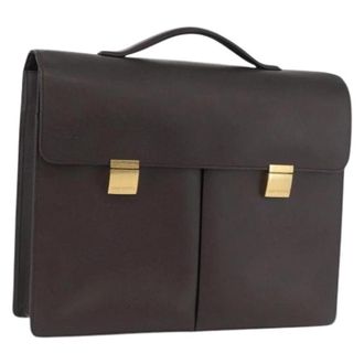 Louis Vuitton Pre-owned Taiga Leder Business Bag - - Pre-owned - Damen - Braun - ONE SIZE
