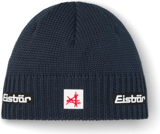 Eisb&auml;r M&uuml;tze Herren & Damen Trop Ski Austria Blau - Merino Winterm&uuml;tze Unisex mit Fleece sch&uuml;tzt vor K&auml;lte und Wind - Strickm&uuml;tze atmungsaktiv thermoregulier