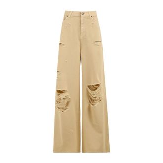 Aniye By Stylische Damen Hose - - Trousers - Damen - Beige - W25