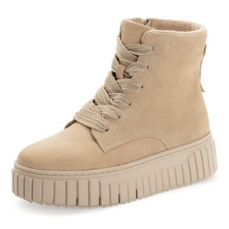 Tamaris Damen Stiefel Leder beige 40