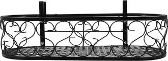 Angoily Geländer Blumentopf Halter Über Die Deck Balkon Blumentopf Stehen Geländer Regal Anlage Töpfe Rack Halter für Home Garten