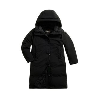 Blauer Argyle Parka - - Coats - Damen - Schwarzk - L