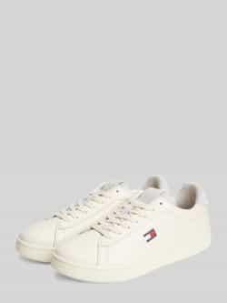 Tommy Jeans Sneaker aus echtem Leder mit Logo-Print