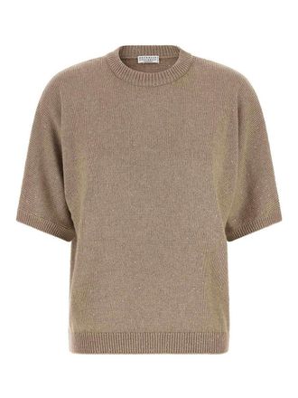 Brunello Cucinelli Rundhalspullover - Beige