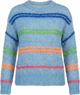 Lind Femme, Pulls, Bleu, Taille: 42/44 FR Pull Petunia