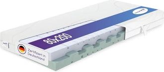 M line M line | Wave Light | 7 Zonen Kaltschaummatratze - Atmungsaktiv - Orthopädische Matratze 80 x 200 x 18 cm, Weiß