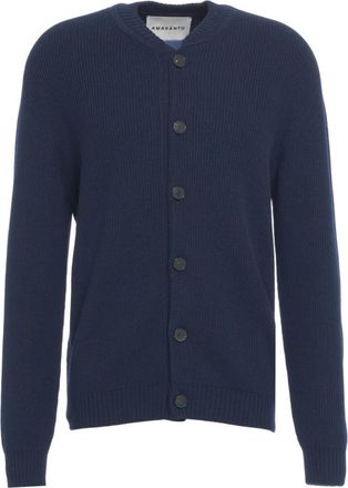 Amaranto Amaránto, Homme, Pulls, Bleu, Taille: M Cardigan Tricot Classique Bleu Aw25