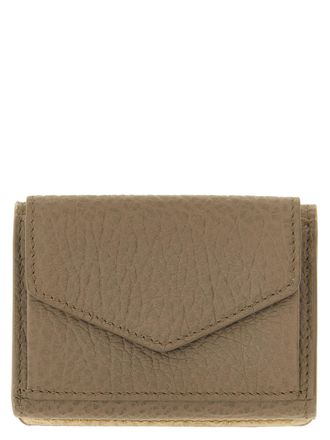 Maison Margiela Hammered Calfskin Wallet - Gray