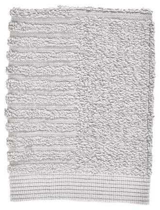 Zone Denmark Classic Waschlappen/kleines Handtuch, 100% Baumwolle, 30 x 30 cm, Soft Grey (Grau)