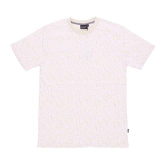 Dolly Noire Monogram Tee Beige All Over Print - - Tops - Herren - Beige - XL