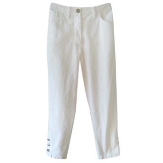Chanel Boutique White Capri Jeans