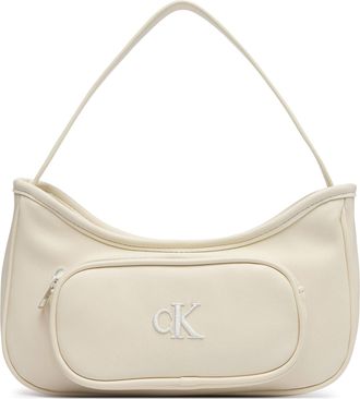 Calvin Klein Jeans Handtasche Calvin Klein Jeans Ck Shoulder Bag IU0IU00757 Creme
