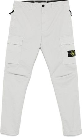Stone Island Cargohose mit Kompass-Patch - Grau