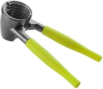 Ibili Nutcracker 18 cm of cast Aluminium/Plastic, Silver/Green, 18 x 8 x 5 cm