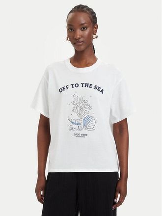 Only T-Shirt Celine 15374989 Wei&szlig; Regular Fit
