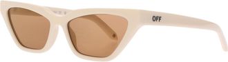 Off-white Off White - Madison Katzenauge-Sonnenbrille f&uuml;r Damen (Gold)