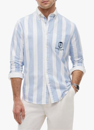 Tommy Hilfiger Chemise droite Oxford &agrave; logo en coton