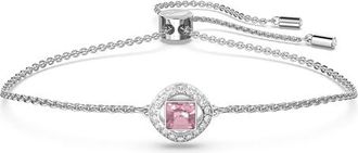 Swarovski Bracelet Angelic Square, rose, métal rhodié