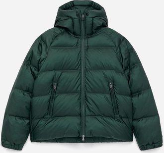 Arket Sportliche Upcycled Down Jacke -Gr&uuml;n