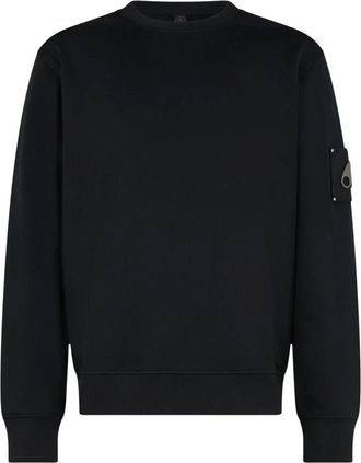 Moose Knuckles Homme, Sweatshirts et sweats &agrave; capuche, Noir, Taille: L Hartsfield Crew SweaT-shirt