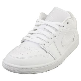 Nike Damen WMNS AIR Jordan 1 Low Sneaker, White/White-White, 40.5 EU